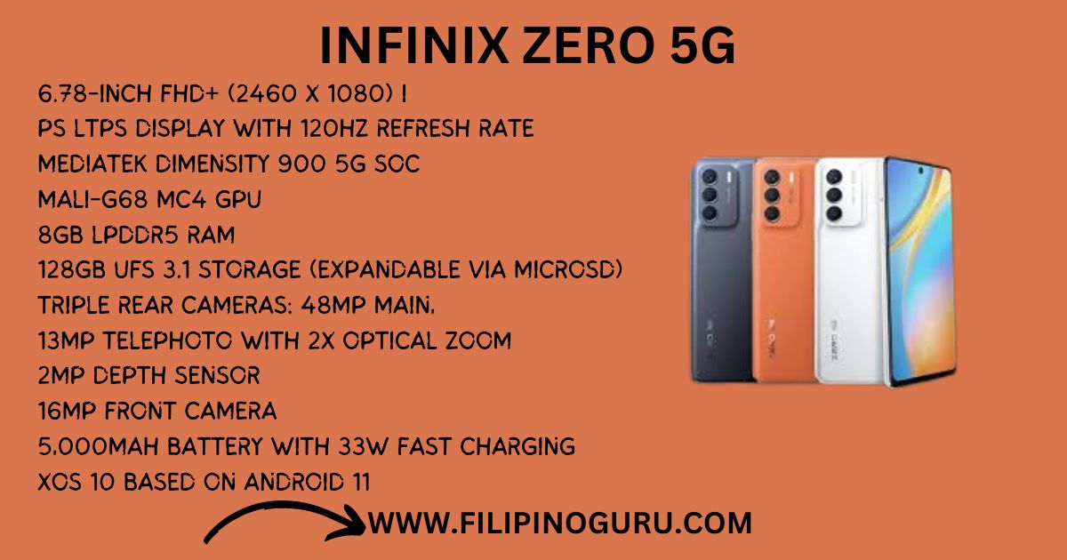 Infinix zero 5g price Philippines